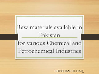 Raw Materials Examples