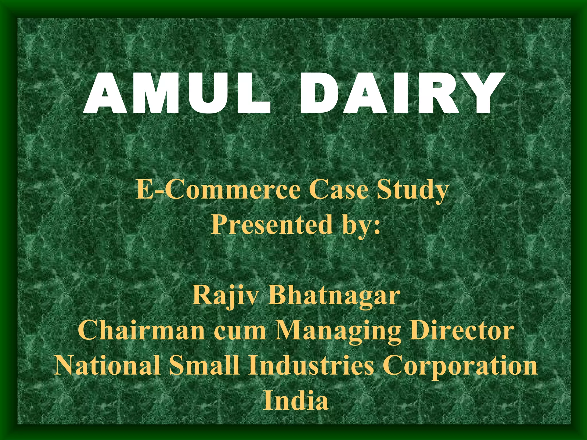 2 rb case study amul | PPT