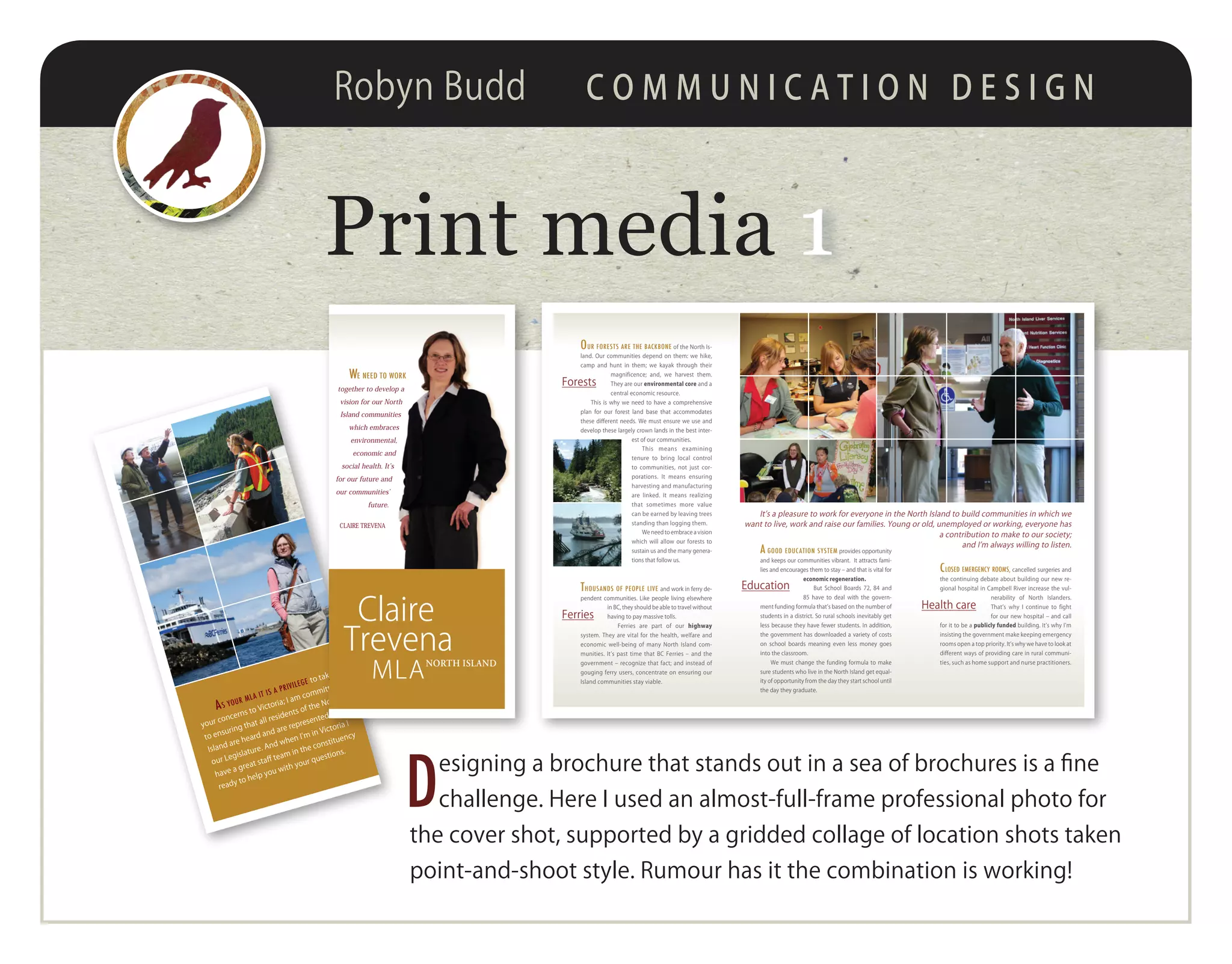Print media projects by Robyn Budd | PPT