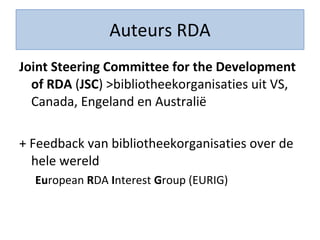 RDA Open Vlacc internationale context | PPT | Databases | Computer Software and Applications