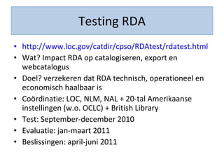 RDA Open Vlacc internationale context | PPT | Databases | Computer Software and Applications