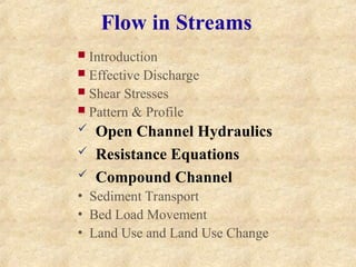 open channel notes for b.tech studentsss | PPT