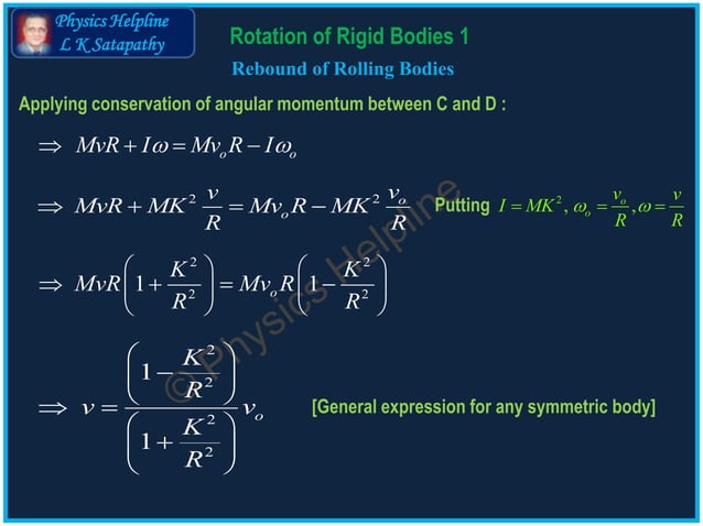 Rigid Body Rotation 1 | PPT