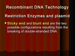 2 recombinant dna technology | PPT