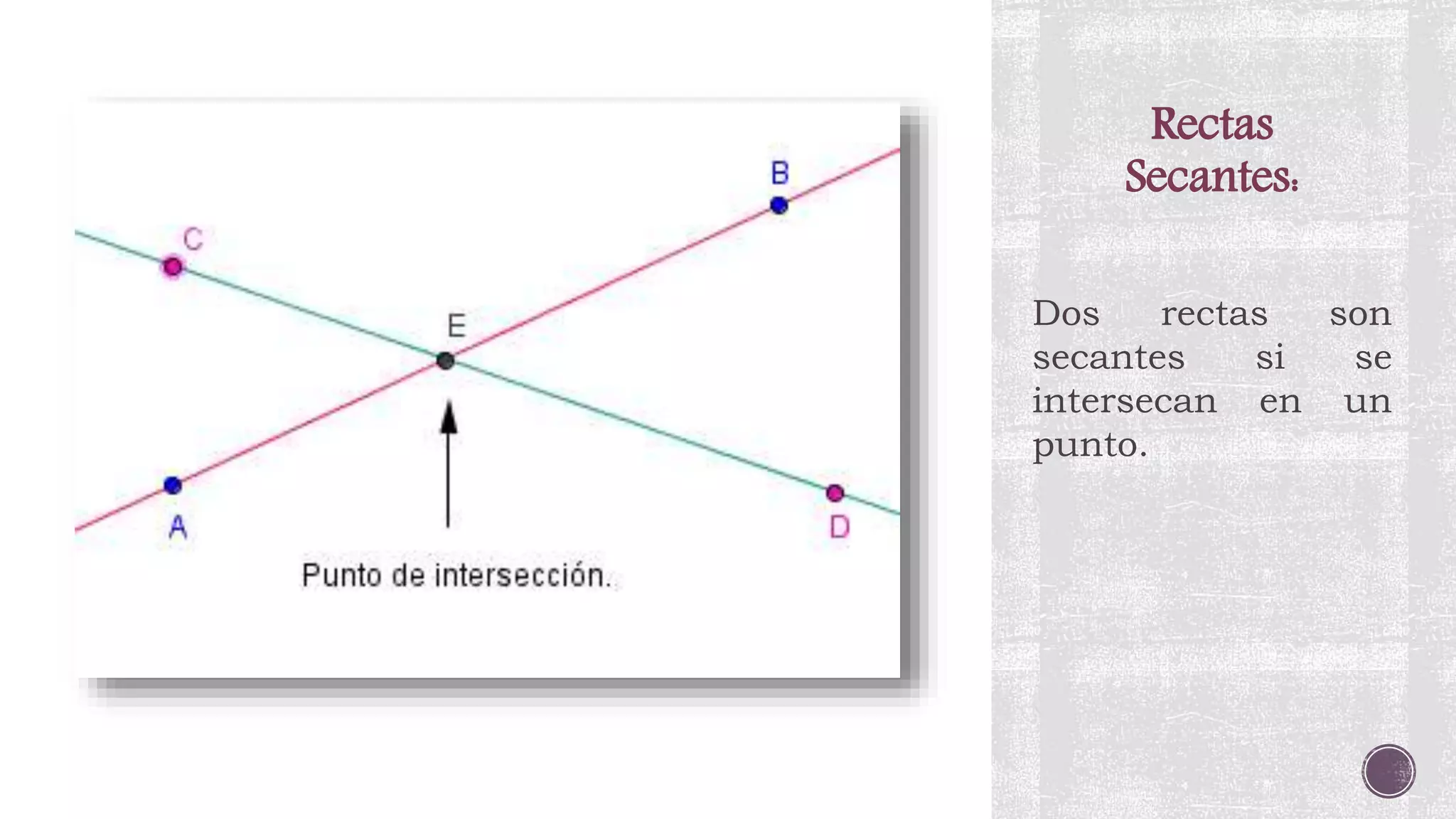 Rectas paralelas, secantes y perpendiculares | PPTX