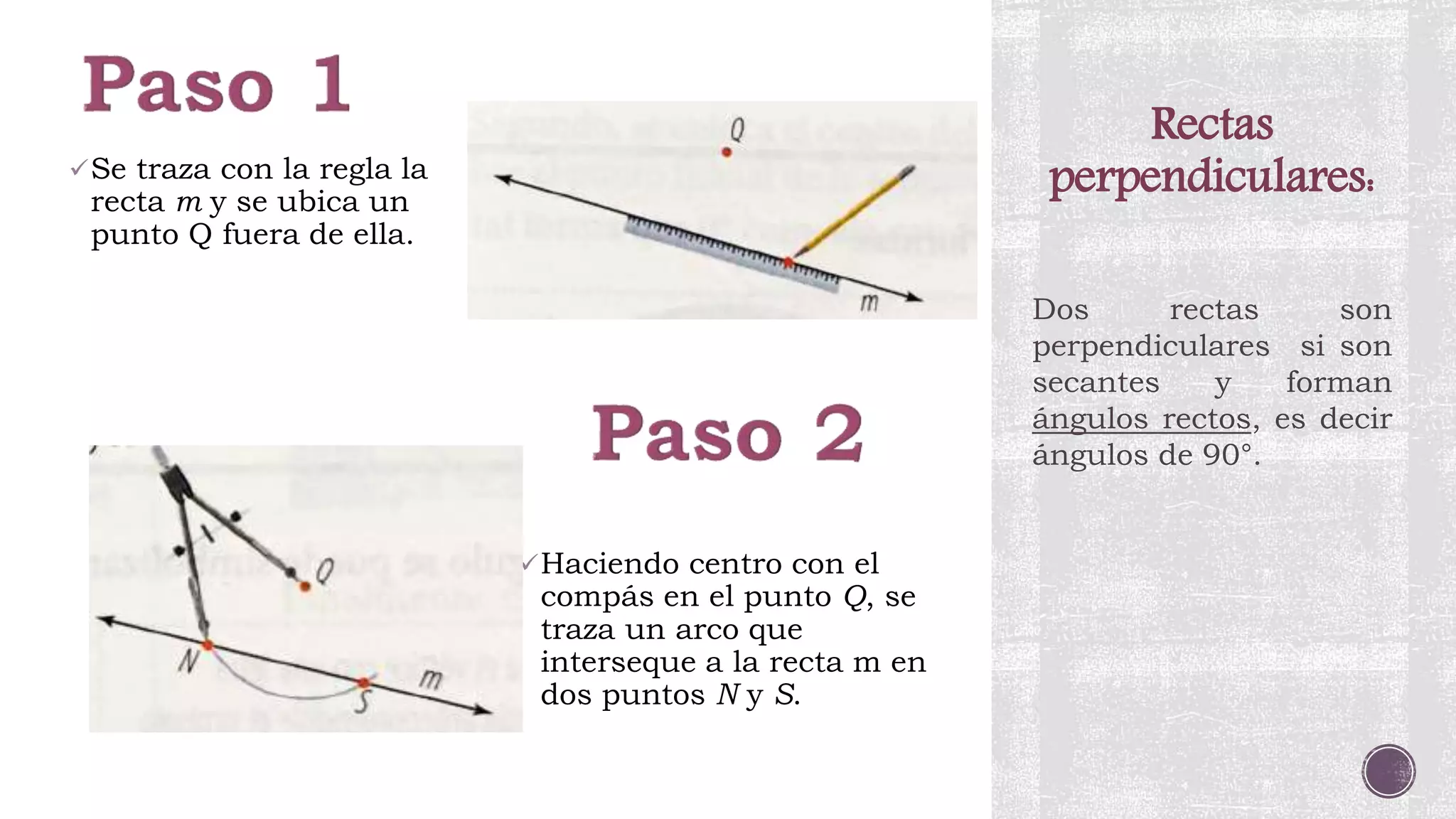 Rectas paralelas, secantes y perpendiculares | PPTX