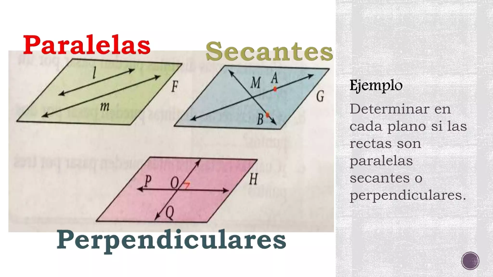 Rectas paralelas, secantes y perpendiculares | PPTX