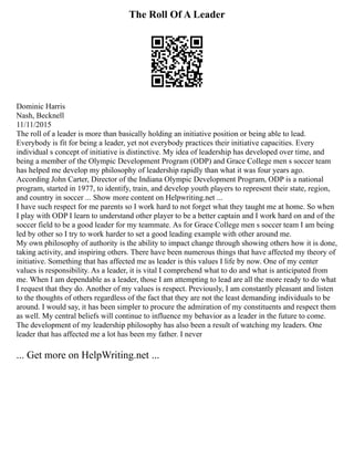 2 Reflective Essay Examples And What Makes Them Good | PDF