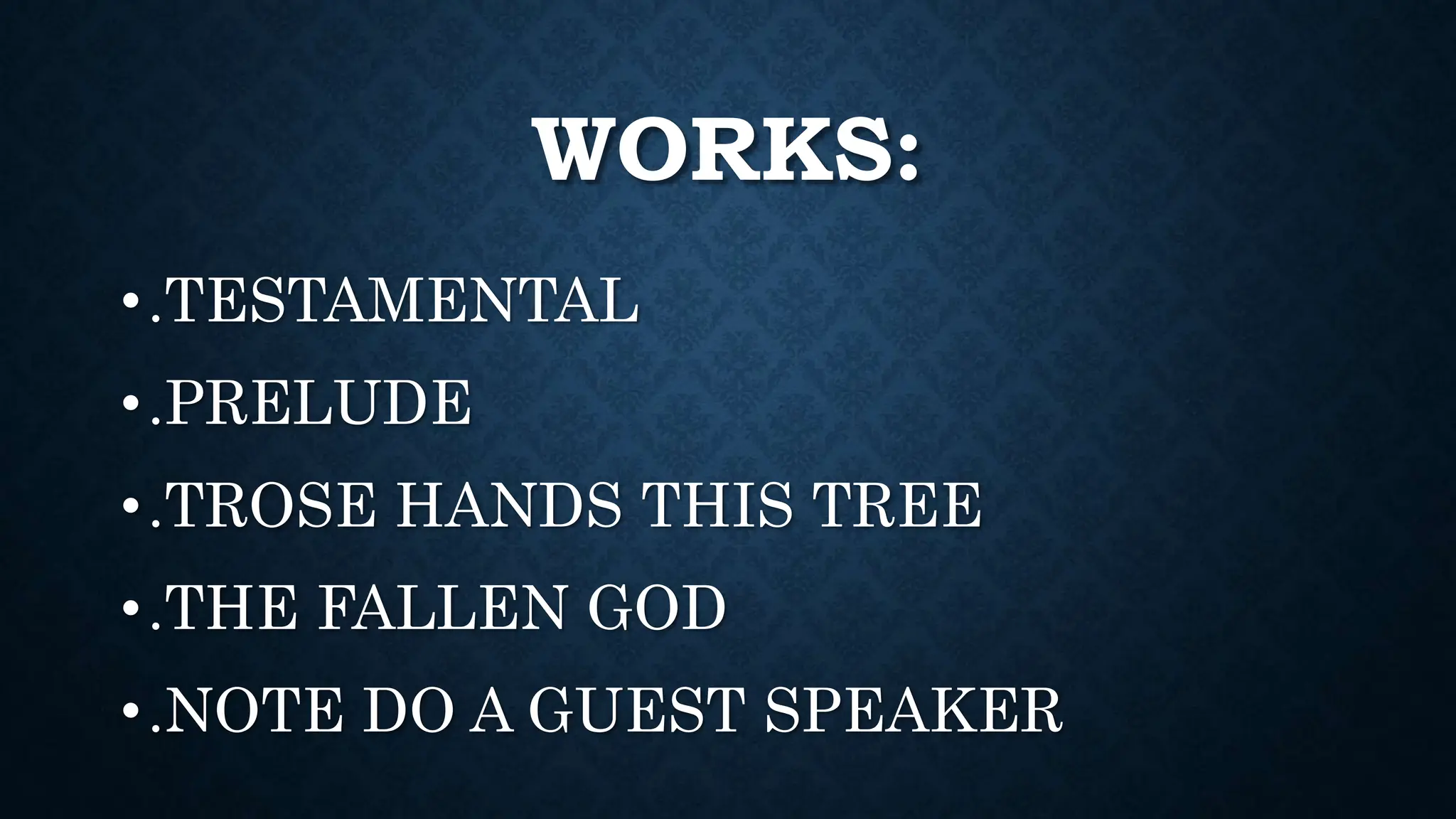 Region 9: Authors and Representative Text | PPTX