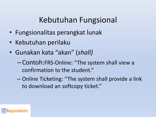 Rekayasa Kebutuhan Perangkat Lunak | PDF