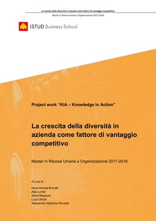 La crescita della diversità in azienda come fattore di vantaggio ...