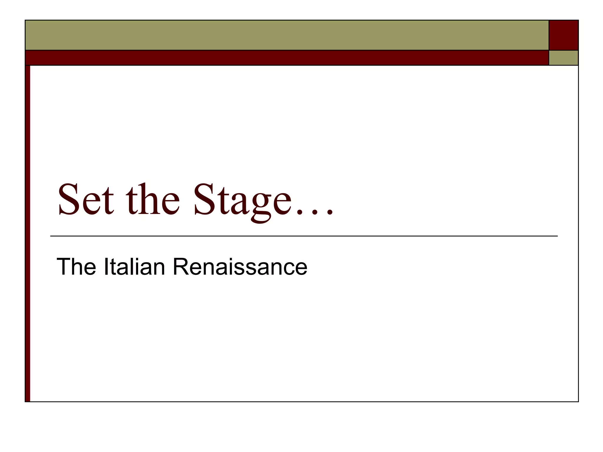 Renaissance Notes | PPT