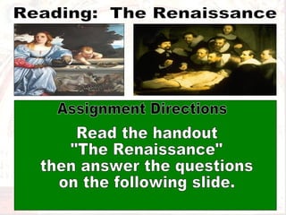# 2 Renaissance and Reformation | PPT