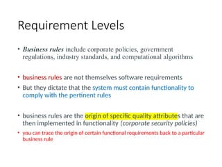 Requirement-Levels in Software Requirement Engineering | PPT