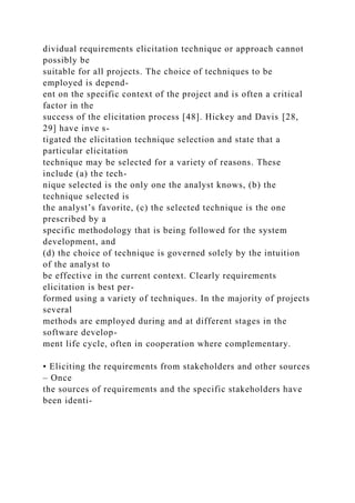 2 Requirements Elicitation A Survey of Techniques, Ap.docx