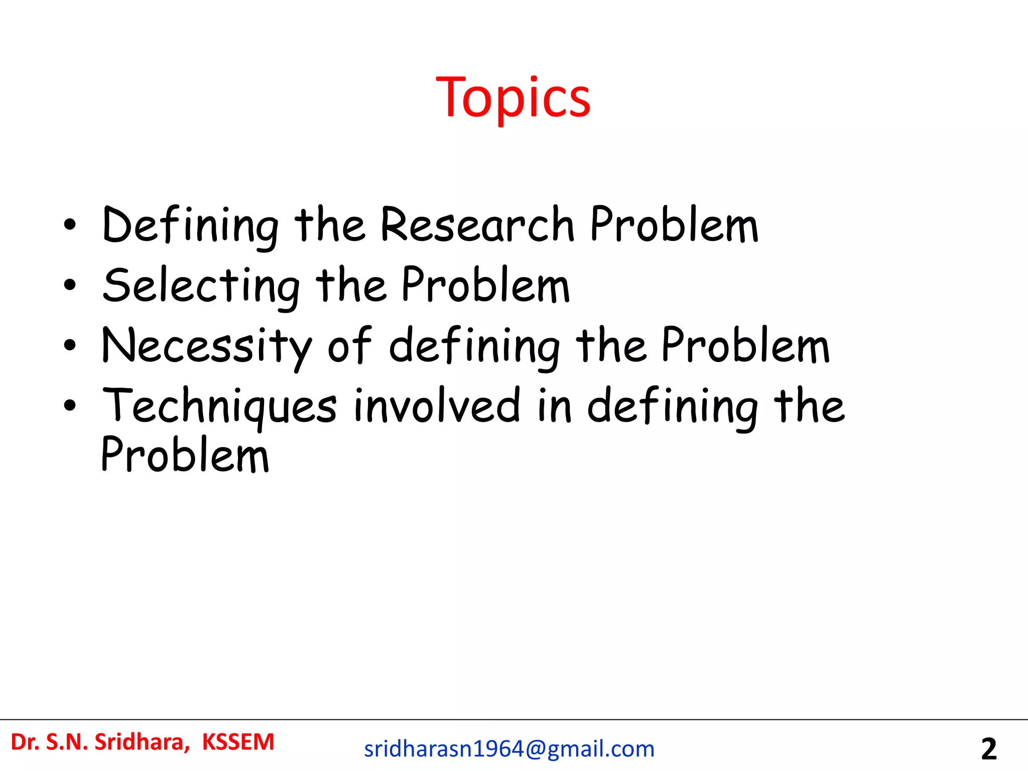 2 research methodology topic selection | PPTX