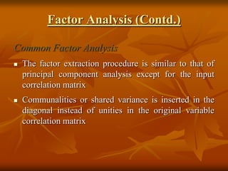 Research Methology -Factor Analyses | PPT