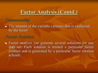 Research Methology -Factor Analyses | PPT