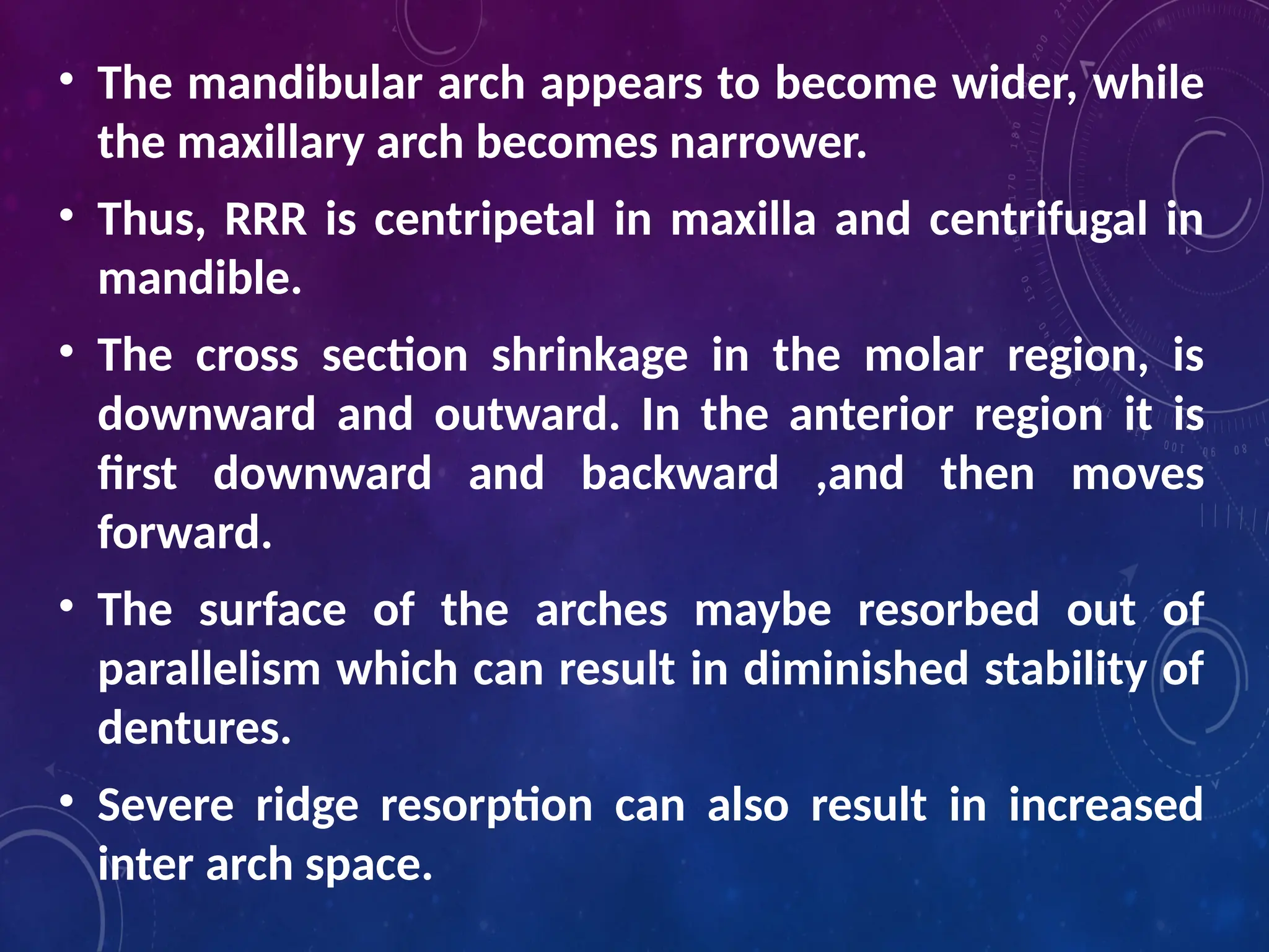 RESIDUAL RIDGE RESORPTION in complete denture | PPTX