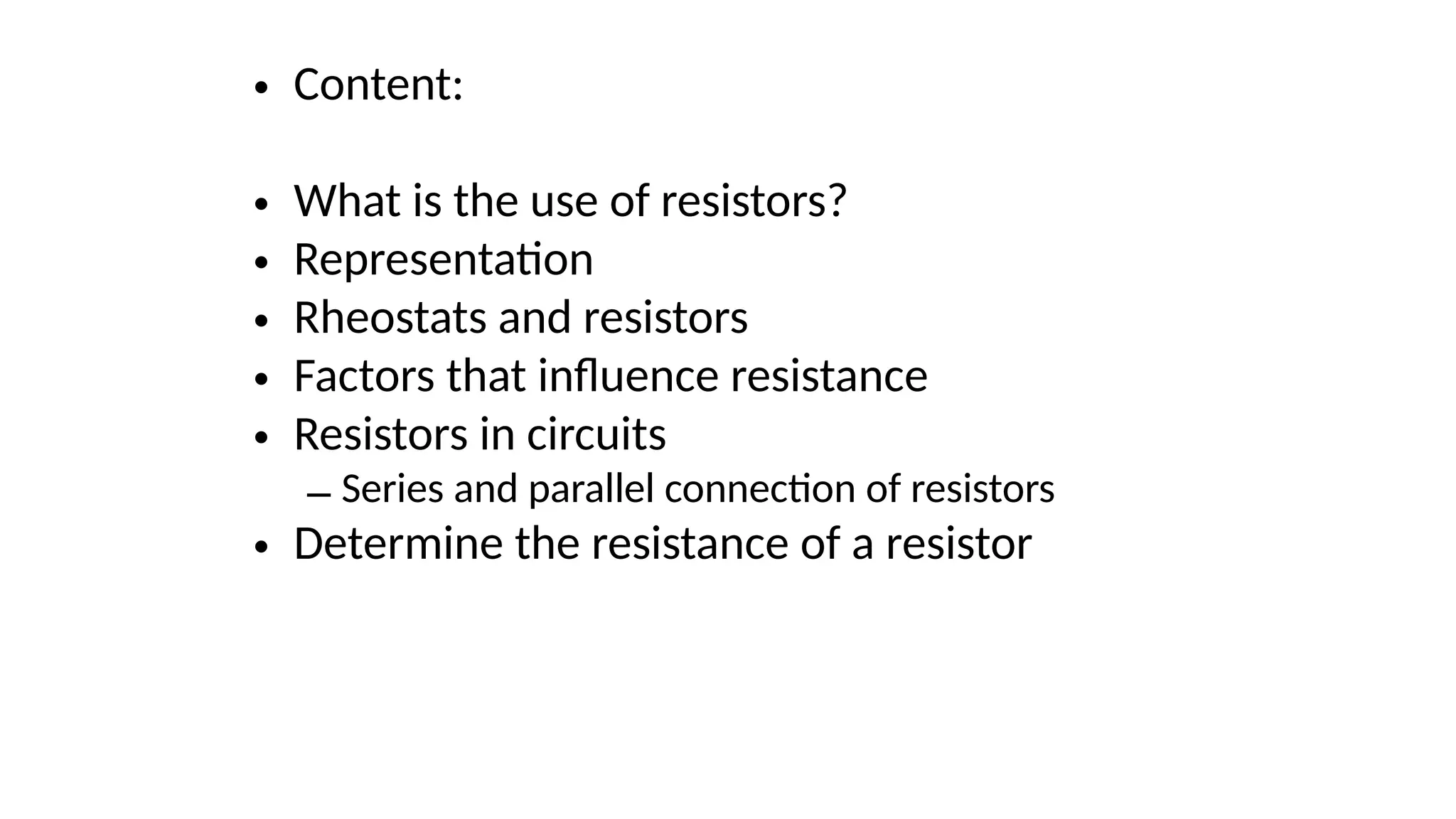 Resistance and Resistors circuits power. | PPTX
