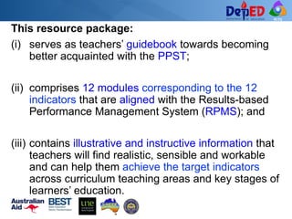 Comprehensive Guide to the Philippine Professional Standards for ...