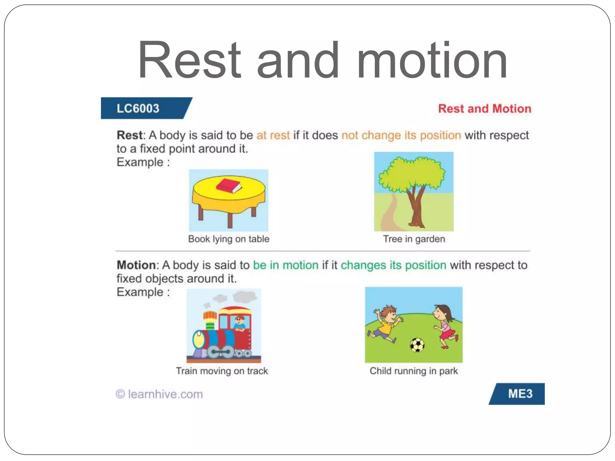 rest and motion | PPTX
