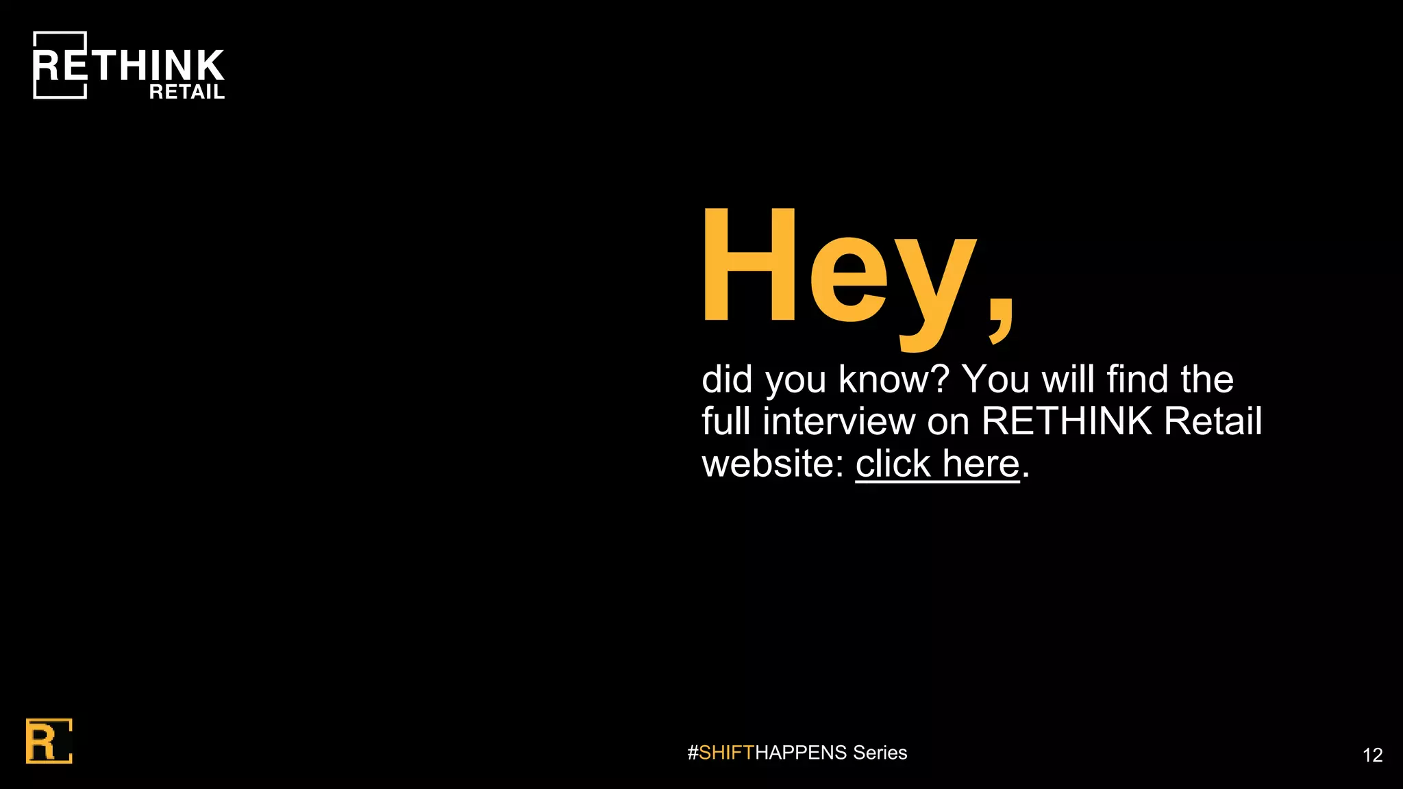 RETHINK Retail #SHIFTHAPPENS Series 2 | PPT