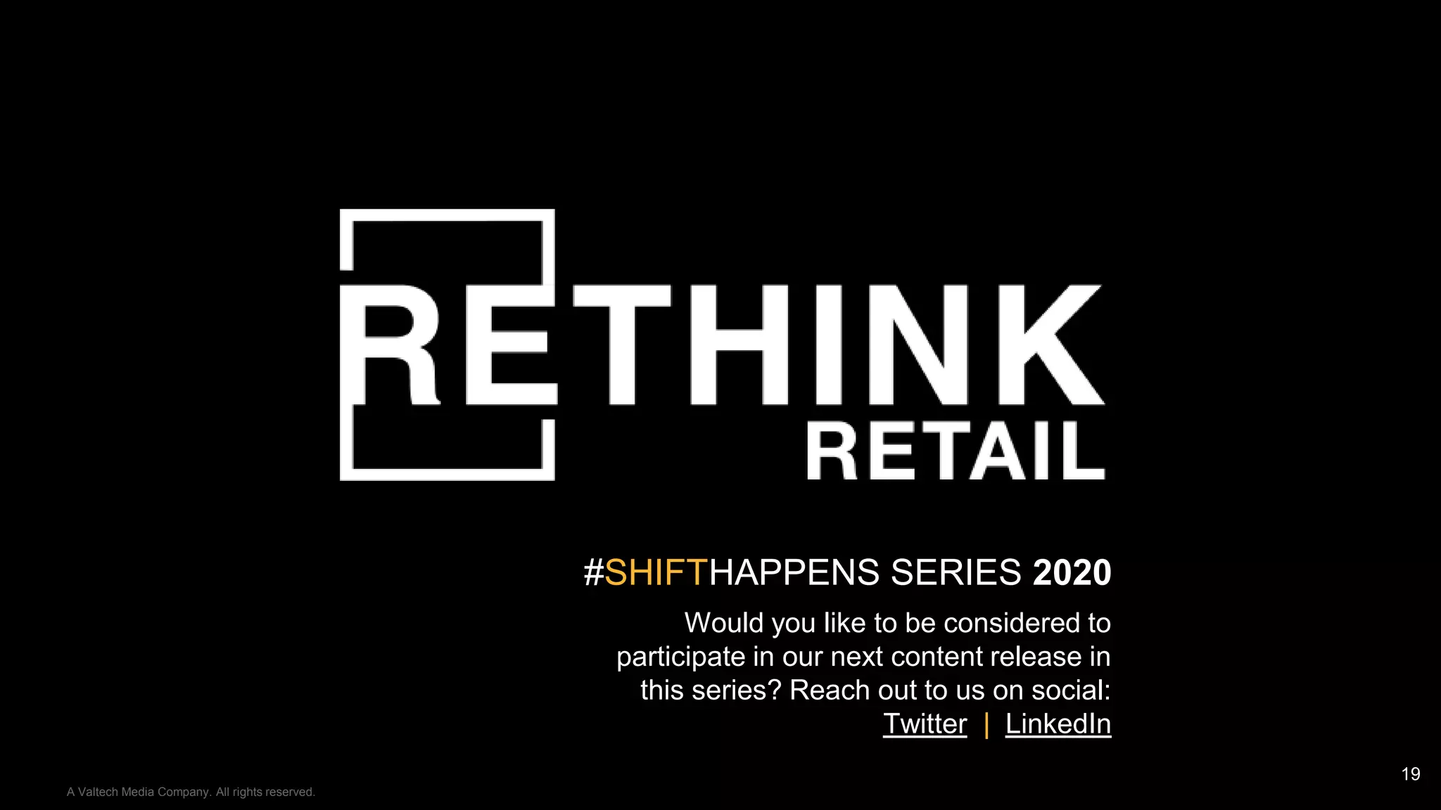 RETHINK Retail #SHIFTHAPPENS Series 2 | PPT