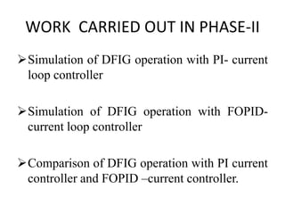 DFIG BASED WIND TURBINE | PPTX