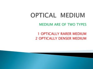 refraction of light through plane surface | PPTX