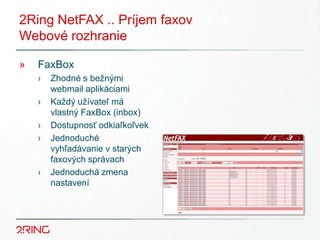 2Ring NetFAX AVAYA | PPTX