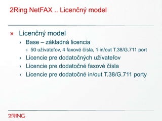 2Ring NetFAX AVAYA | PPTX