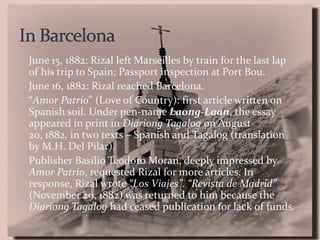 2 rizal’s first trip abroad | PPTX