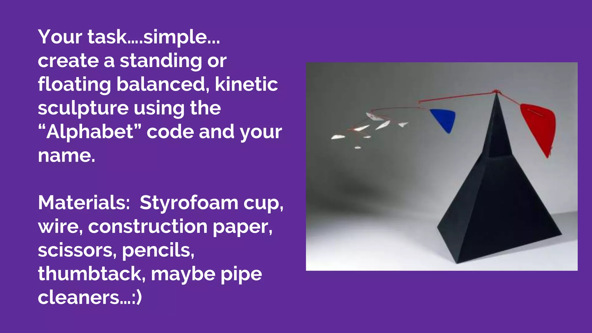 STEAM lesson: Alexander Calder | PPTX