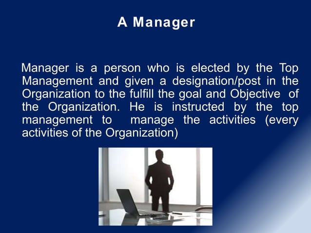 2 role of manager | PPT