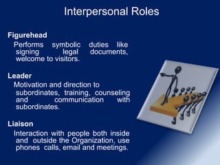 2 role of manager | PPTX | Executive Leadership & Management | Business