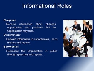 2 role of manager | PPTX | Executive Leadership & Management | Business