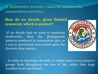 Roles and products of sytematics on modern biology | PDF