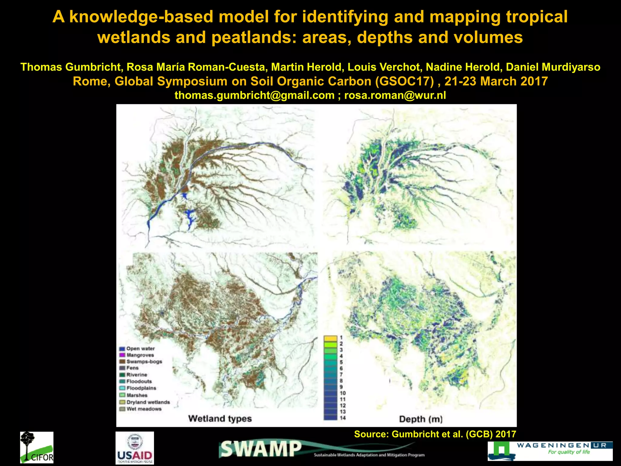 A knowledge-based model for identifying and mapping tropical wetlands ...