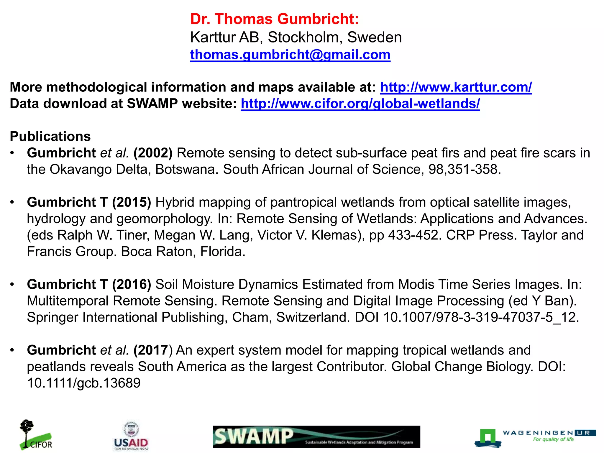 A knowledge-based model for identifying and mapping tropical wetlands ...