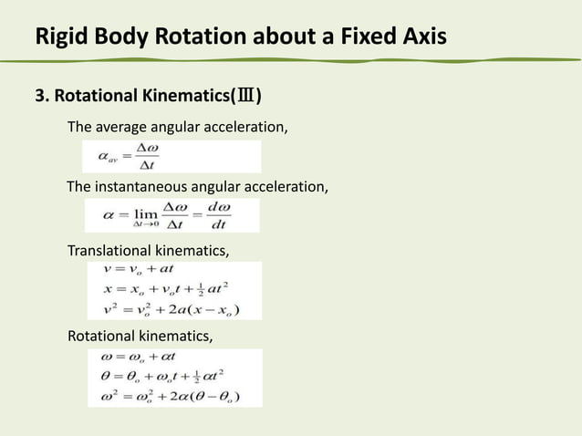 2 rotational kinematics | PPTX