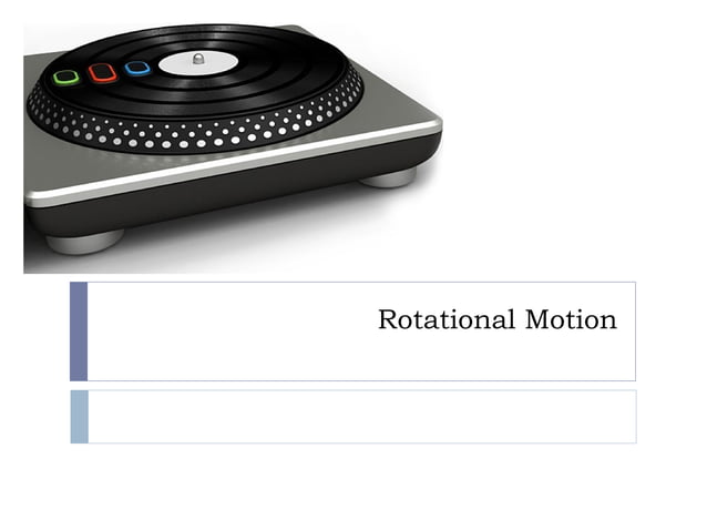 (2) rotational motion | PPT