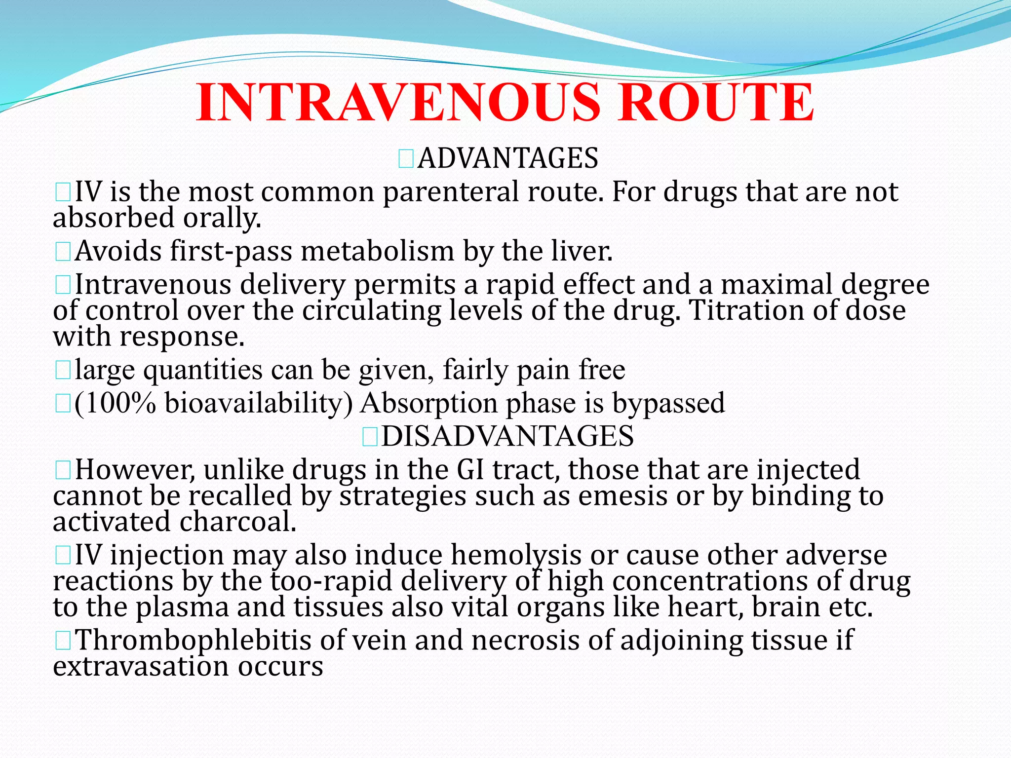 Routes of Administration Pharmacology | PPTX