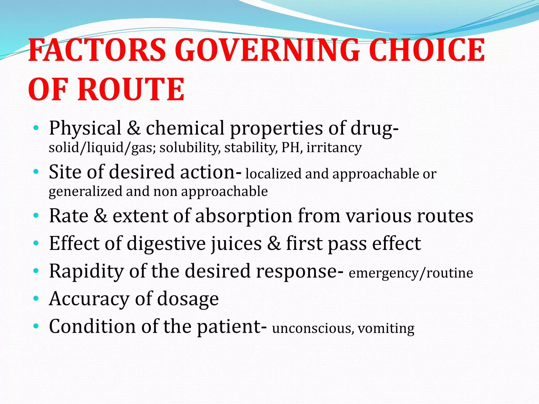 Routes of Administration Pharmacology | PPTX