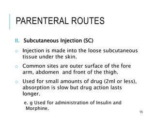 2 routes of administration | PPT