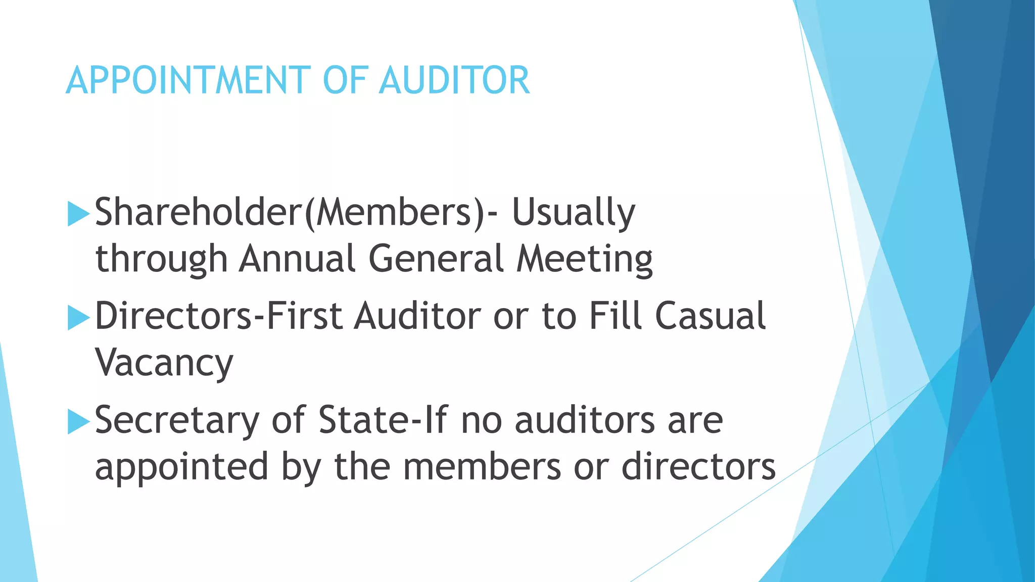Chapter 2 -Rules and regulation- Audit & Assurance (F8) | PPTX ...