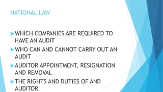 Chapter 2 -Rules and regulation- Audit & Assurance (F8) | PPTX