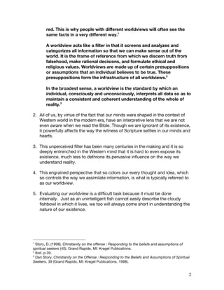 Biblical Worldview - part 2 | PDF