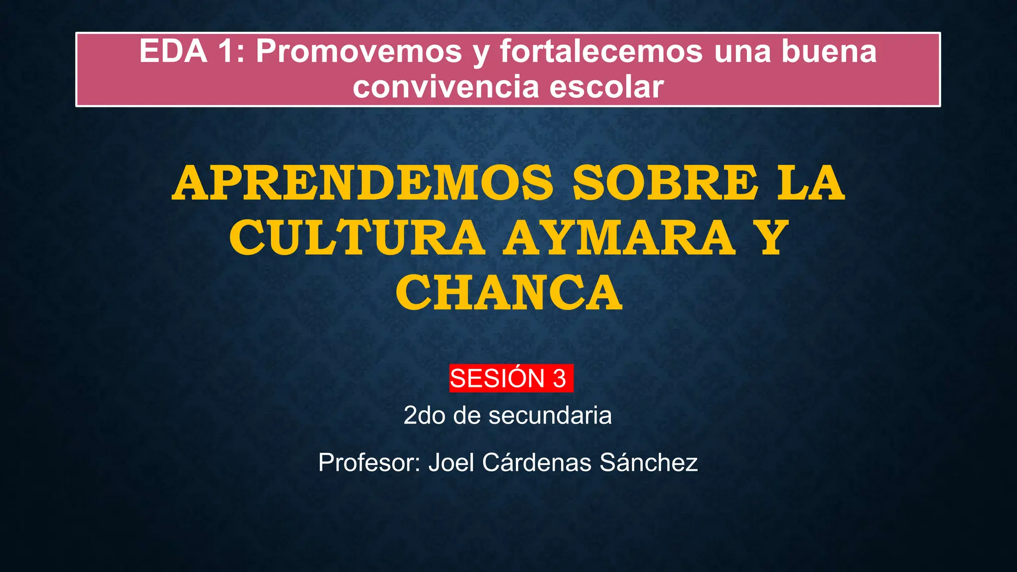 apprendemos cultura aymara y chanca peru | PPT