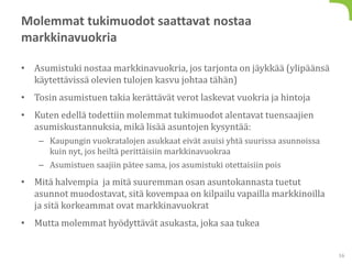 Asumisen tuet vertailussa | PPTX